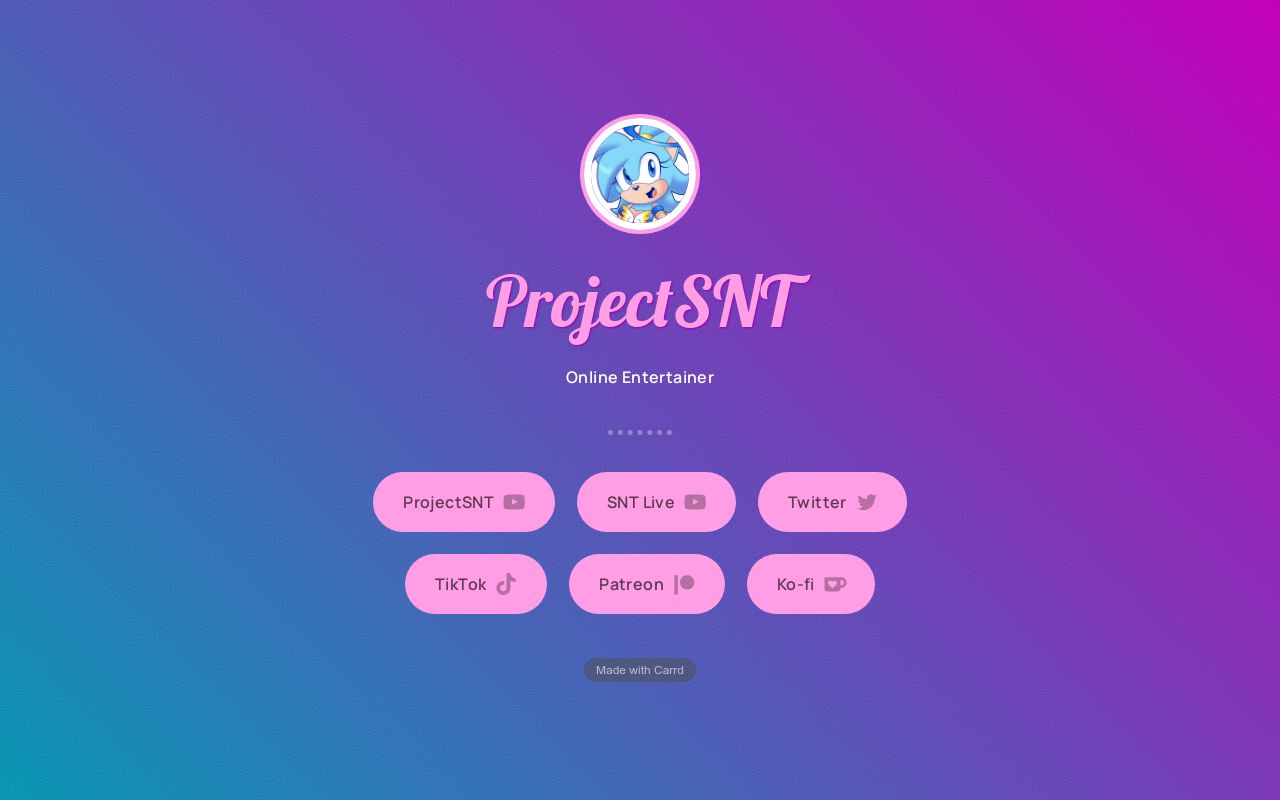 ProjectSNT's Carrd